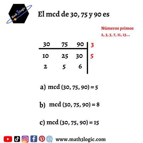 Máximo Común Divisor Math3logic