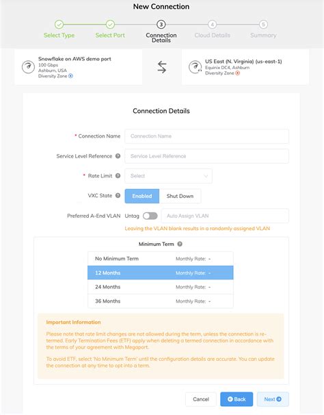 Snowflake On Aws Megaport Documentation