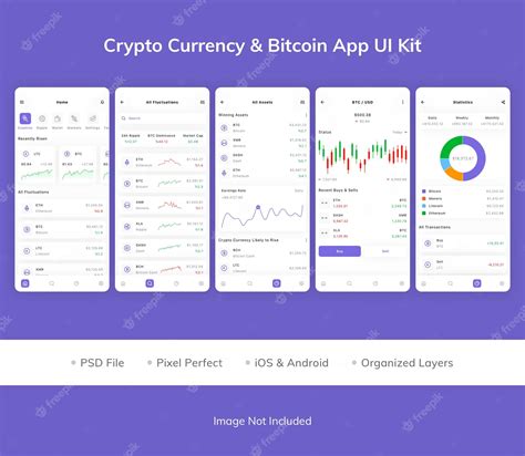 Premium Psd Crypto Currency App Ui Kit