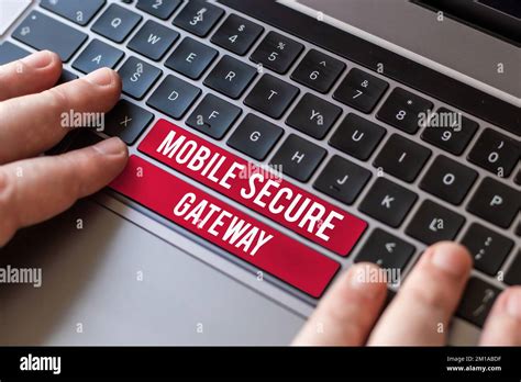Conceptual Caption Mobile Secure Gateway Concept Meaning Securing