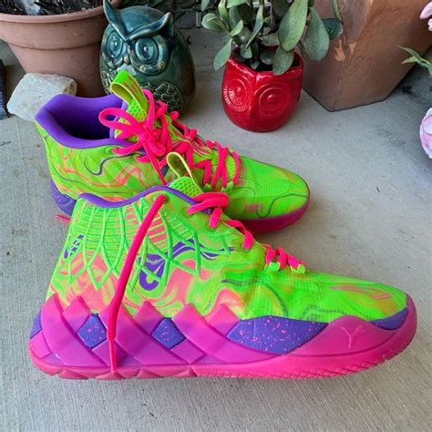 Shoes Y2k Puma Basketball Mb1 Lamelo Ball Not From Here Neon Green