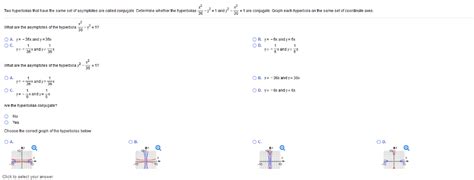 solved two hyperbolas that nave the same set of asymptotes