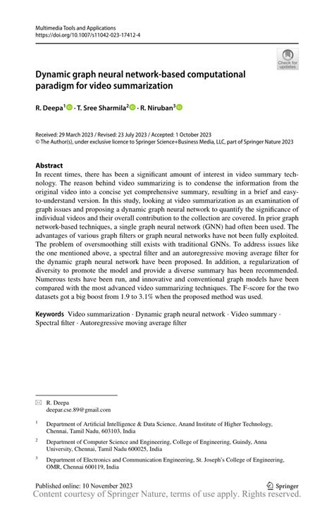 Dynamic Graph Neural Network Based Computational Paradigm For Video