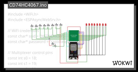 Cd74hc4067 O Wokwi Esp32 Stm32 Arduino Simulator