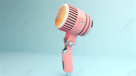 음악 스튜디오 및 노래방을 위한 매력적인 빈티지 마이크 흰색 격리된 배경의 3d 렌더링 음악 배경 마이크 배경 사진관 배경 이미지 Hd 음악 마이크 사진관 배경