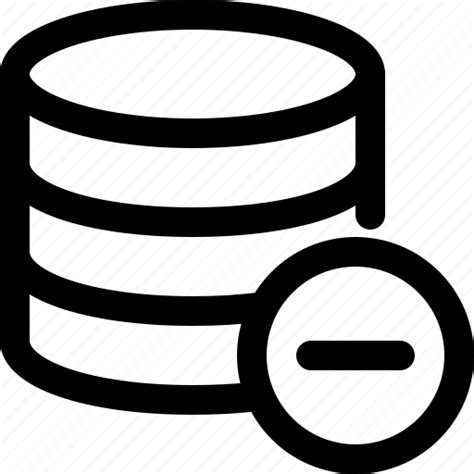 Remove Database Delete Icon Download On Iconfinder