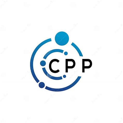 Cpp Letter Logo Design On White Background Cpp Creative Initials