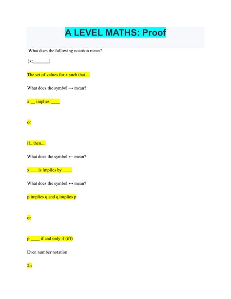 A Level Maths Proof Scholarfriends