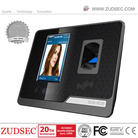 Tcp Ip Facial Recognition Biometric Fingerprint Time Attendance With Access Control Function