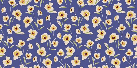Floral Abstract Seamless Pattern Retro Flowers Vintage Style Vector Design For Paper Cover