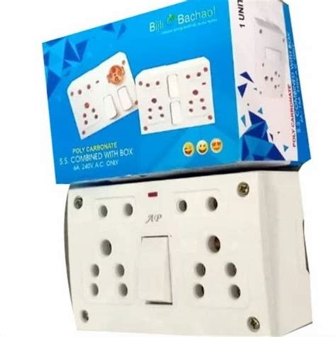 6a Modular Switch Socket Combination Polycarbonate At ₹ 7650piece In Prayagraj