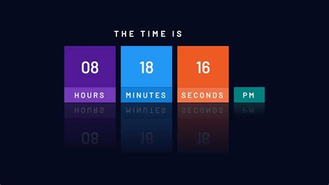 Digital Clock With Reflect Effect Using Html Css And Javascript Css Tricks Youtube