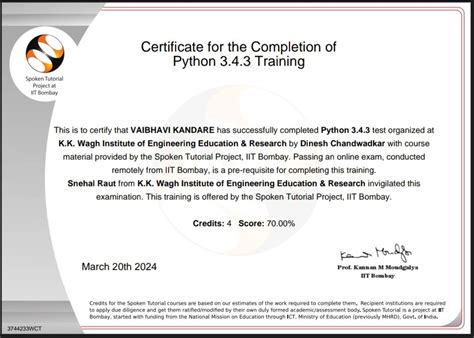 Vaibhavi Kandare On Linkedin Python Iit Coding Continuous