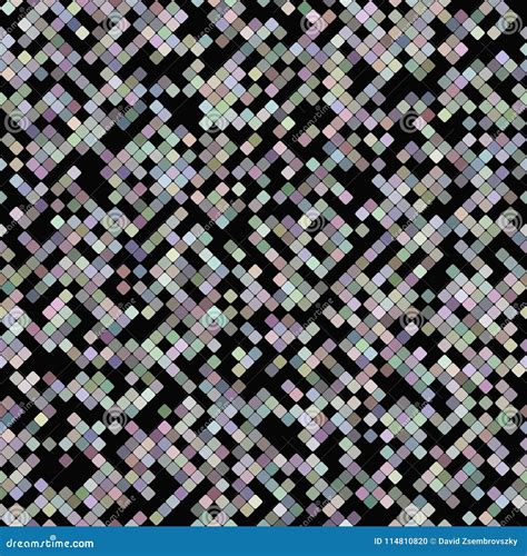 Geometric Rounded Square Pattern Background Seamless Graphic Design Stock Vector