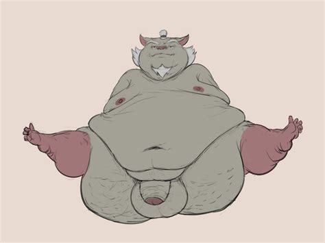Rule 34 2023 4 3 Absurd Res Anthro Balls Belly Big Belly Genitals Grey Body Hi Res Male Mammal