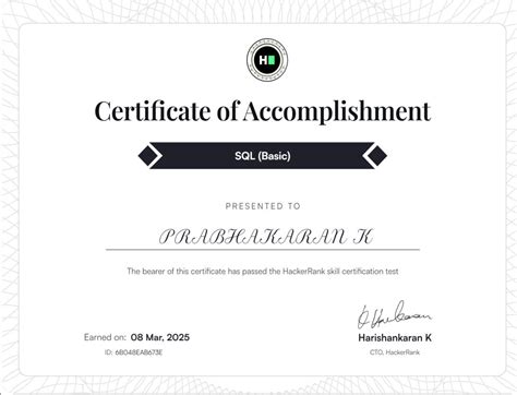 sql hackerrank certification learning data sqlqueries nextstep