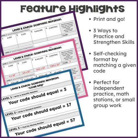 Scientific Notation Practice Converting Scientific And Standard Notation