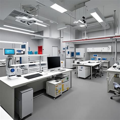 Photo Automation Semiconductor Manufacturing With Robotic Arms In Factory Generated By Ai