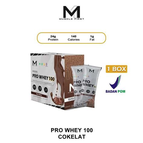 Jual Muscle First Pro Whey 100 1 Box Susu Protein Suplemen Gym