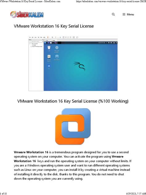 Vmware Workstation 16 Key Serial License Pdf