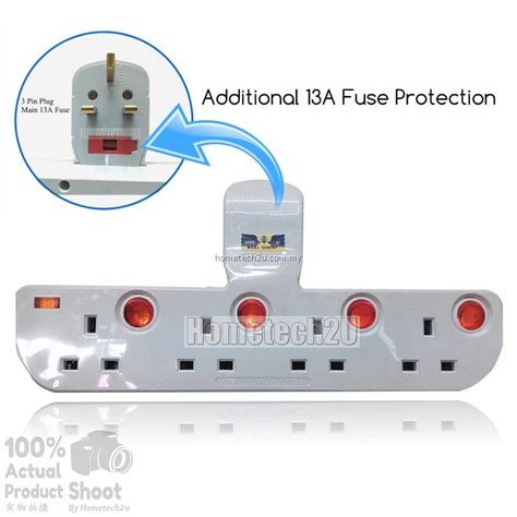 Way Adaptor Adaport Multiple Wall Socket Power Outlet Extension