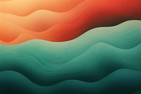 Horizontal Colorful Abstract Wave Background Premium Ai Generated Image