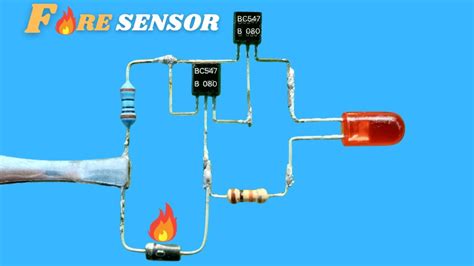 Make Fire Sensor Using Bc547 Transistor And 4007 Diode Simple And Effective Detection Youtube