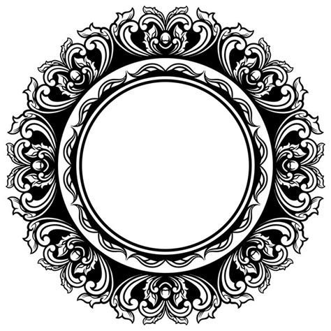 Ornamento De Círculo Clássico Para Casamentos Vetor Premium