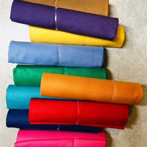 Solid Color Fabric Fat Quarters Etsy