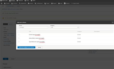 Views Sort By Options Weight