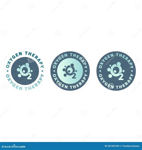 Oxygen Therapy Vector Label Stock Illustration Illustration Of Heal