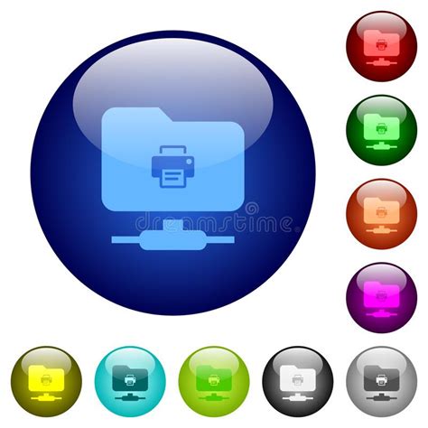 Ftp Print Color Glass Buttons Stock Vector Illustration Of Remote Buttons 200406525