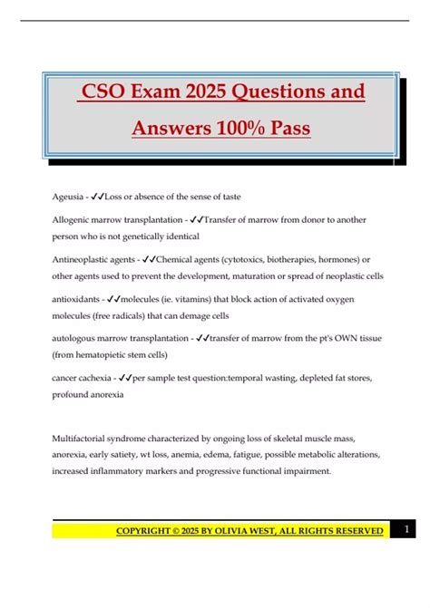 Cso Exam 2025 Questions And Answers 100 Pass Cso Stuvia Us