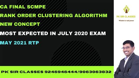 Rank Order Clustering Algorithm New Concept May 2021 Rtp Scmpe Ca