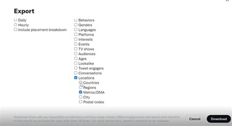 Is Twitter Ads Data Is Available Via Api At The Dma Ad Level Ads Api Access X Developers