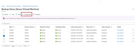 Move Vm Backup Standard To Enhanced Policy In Azure Backup Azure