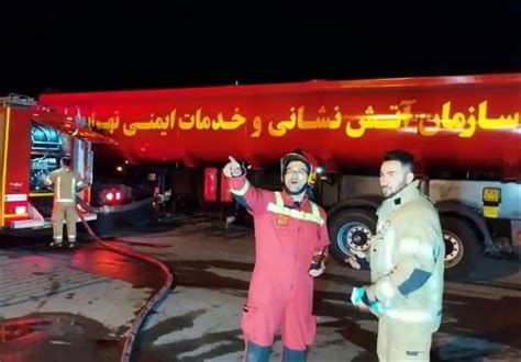 بحران در جاده خاوران آتش‌سوزی در کارگاه‌های صنعتی تابناک Tabnak