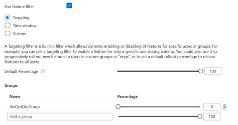 facilitate feature opt out using targetgroups · issue 759 · azure appconfiguration · github