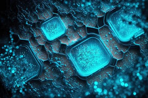 Abstract Blue Background Generative Ai Stock Illustration