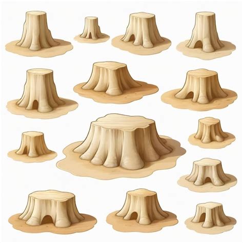 Concrete Stumps Vectors And Illustrations For Free Download