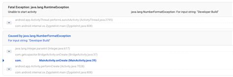 Bug Capacitor Crashing When Webview Version Is Developer Build · Issue 6144 · Ionic Team