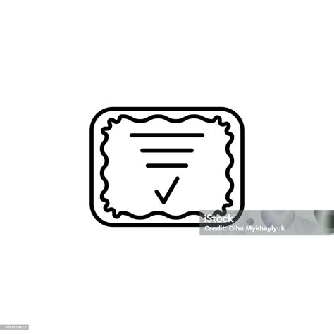 디플로마 라인 아이콘입니다 플랫 스타일의 라이센스 배지 선형 아이콘이있는 인증서 우승자 메달 개요 픽토그램 수상 보조금 디플로마 편집 가능한 획 벡터 그림입니다 10회