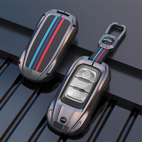 适用新款奥迪a6l钥匙套壳q5l扣a3包专用q5l高档a4l A2l A6 A7 A8l 虎窝淘