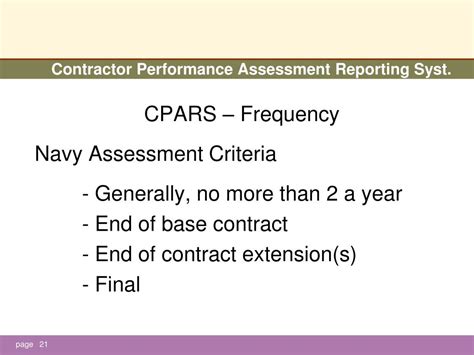 Ppt Contractor Performance Assessment Reporting System Cpars August 11 2011 Midwest Sblo