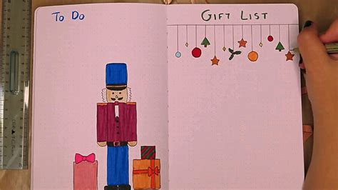 Planning For Holiday Joy Nutcracker Themed December Bullet Journal