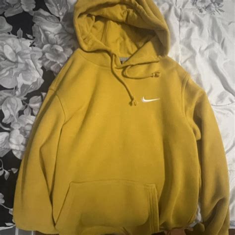 Yellow Nike Hoodie Depop