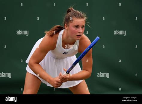 Ruby Cooling During Her Girls Singles Match Against Leena Friedman On Day Seven Of The 2025