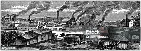 미국 뉴저지 랜드마크 및 회사의 골동품 삽화 글래스보로 휘트니 글래스 웍스 19세기에 대한 스톡 벡터 아트 및 기타 이미지 19세기 19세기 스타일 건물 외관