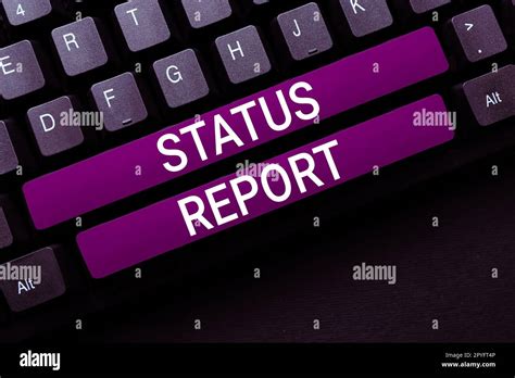 Text Caption Presenting Status Report Internet Concept Update Summary