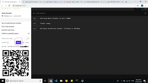 Network Response Time Out Error Create React Native App Expo Stack Overflow